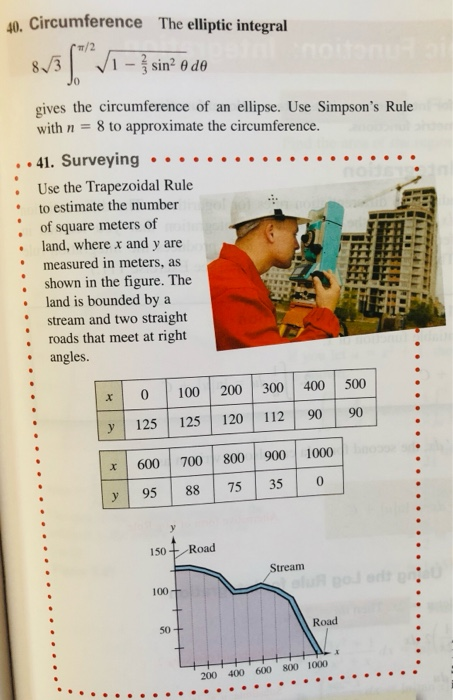 Solved 40. Circumference The elliptic integral 8 3 gives the | Chegg.com