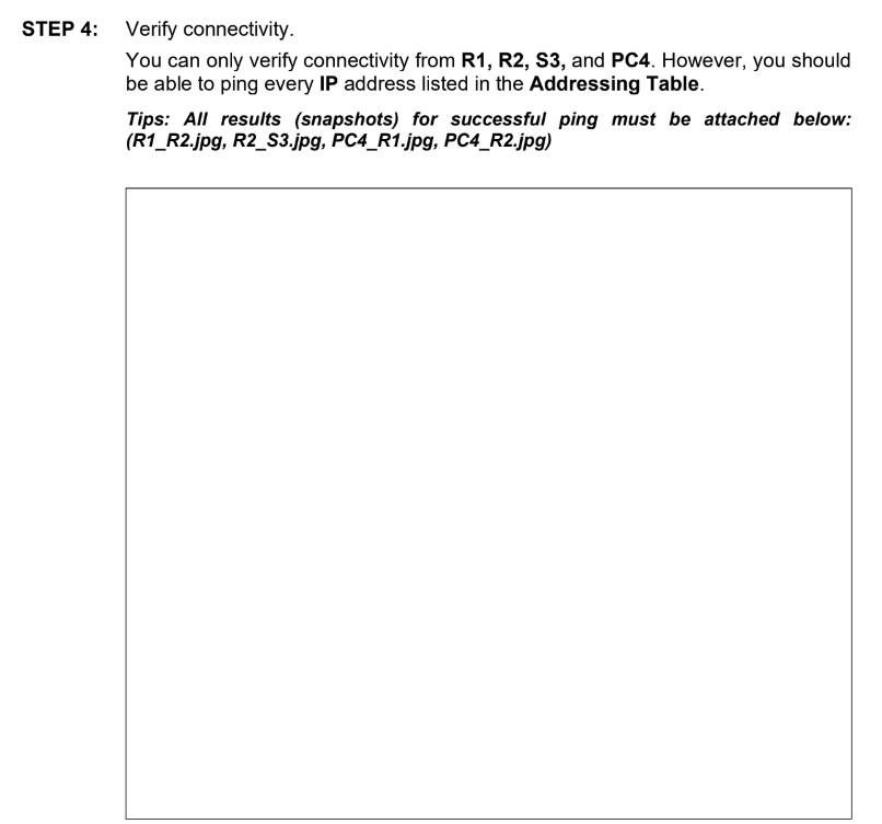 Solved OBJECTIVES PART 1: To design an IP addressing scheme | Chegg.com