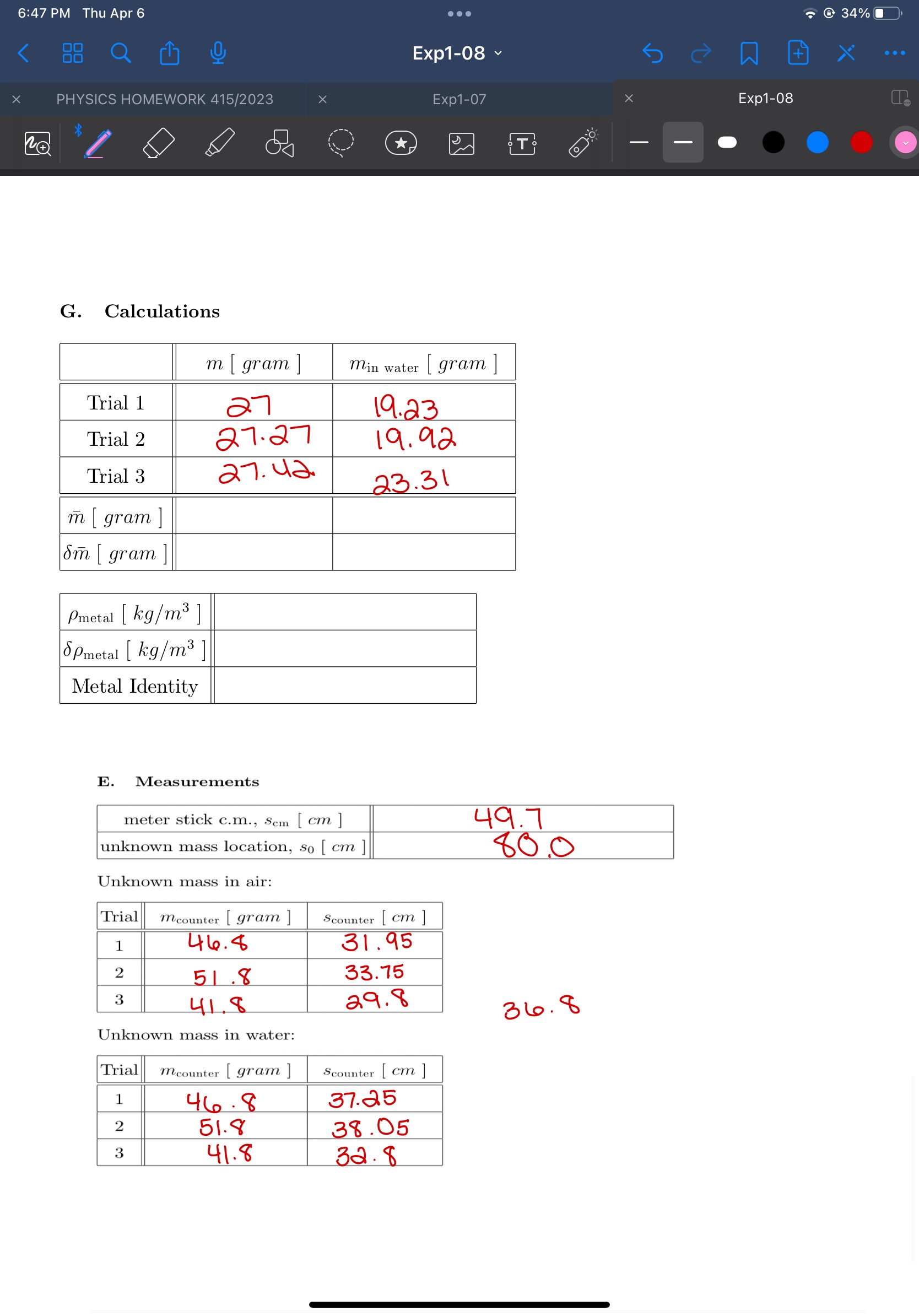 I need help solving my calculations, using the | Chegg.com
