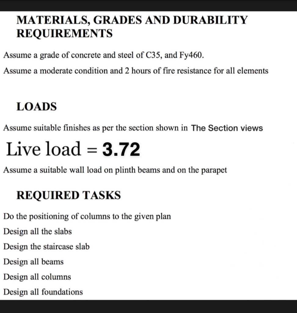 MATERIALS, GRADES AND DURABILITY REQUIREMENTS Assume | Chegg.com
