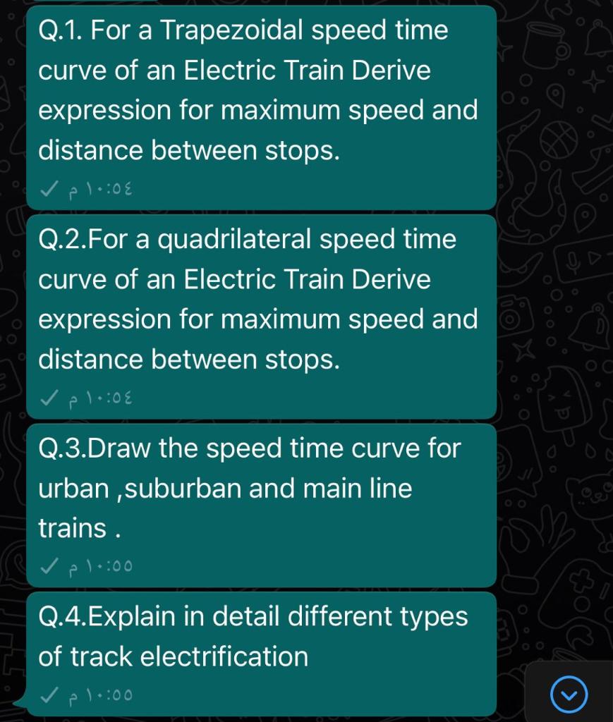 Solved Q.1. For a Trapezoidal speed time curve of an | Chegg.com