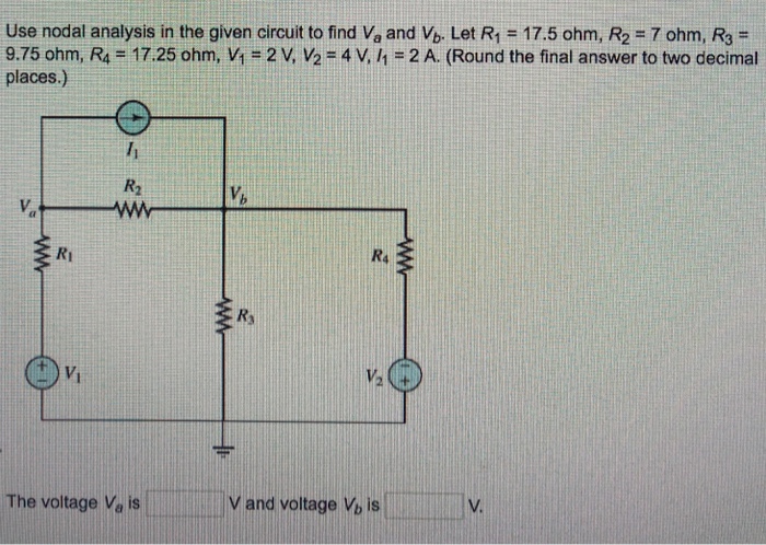 Solved Use nodal analysis in the given circuit to find Va | Chegg.com