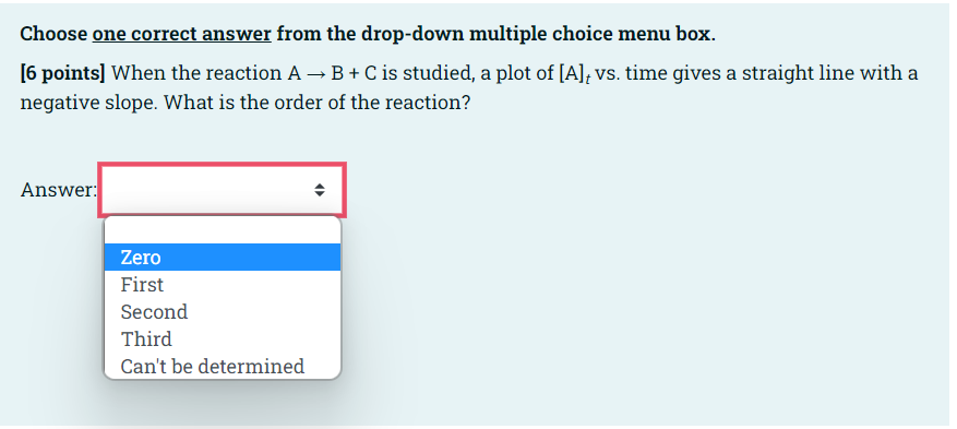 Solved Choose one correct answer from the drop-down multiple | Chegg.com