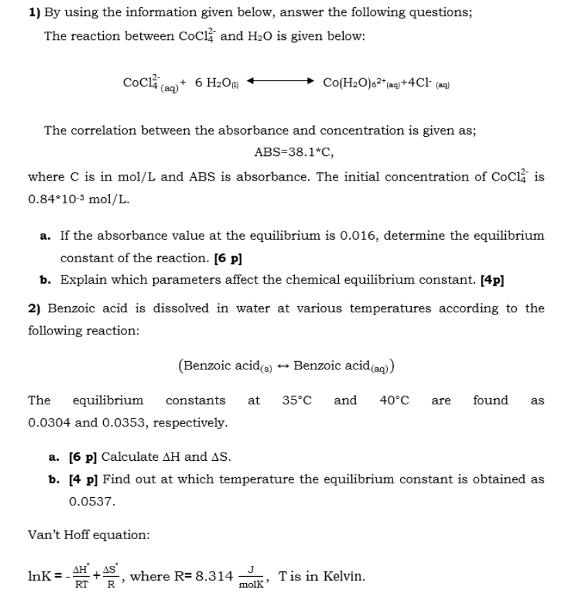 Solved 1) By using the information given below, answer the | Chegg.com