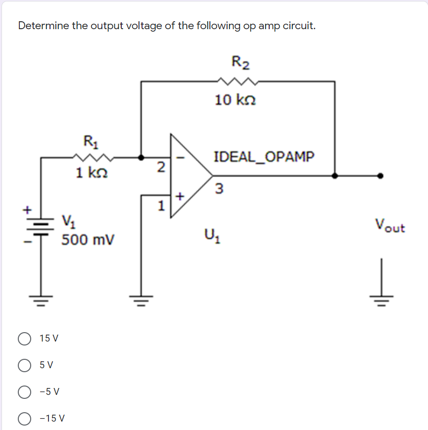 Solved If Vin is a square wave input, determine what type of | Chegg.com