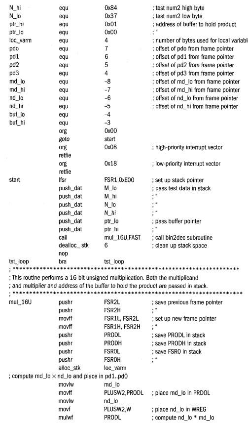The function mul_16U and its testing instruction | Chegg.com