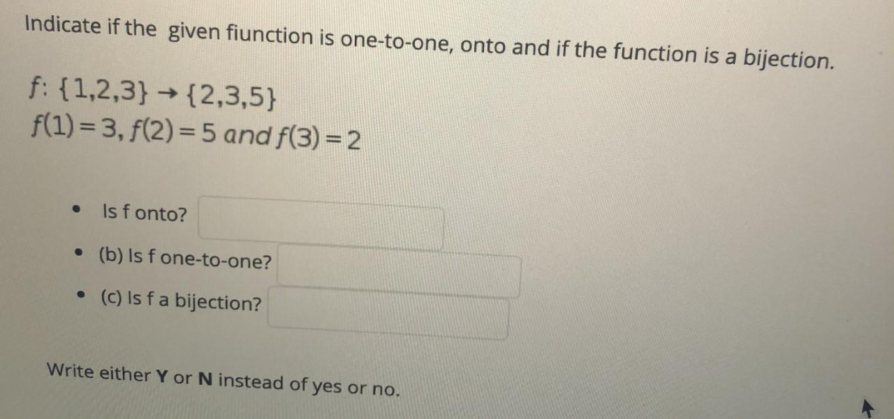 Solved Consider the function f: N-N f(n) = 2n+1 • Is fonto? | Chegg.com