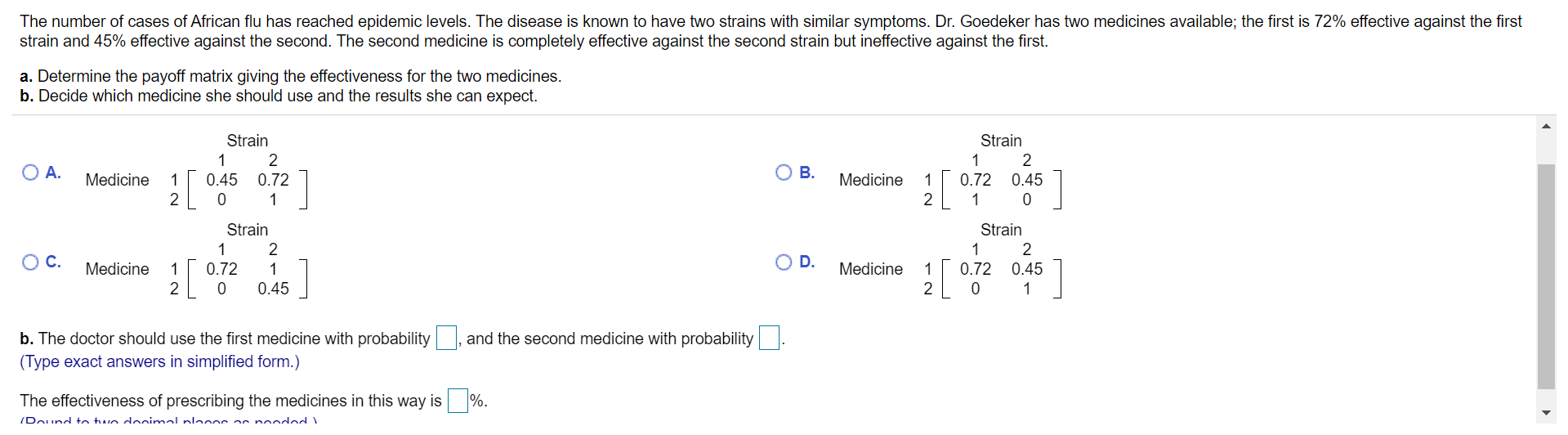 Solved The number of cases of African flu has reached | Chegg.com