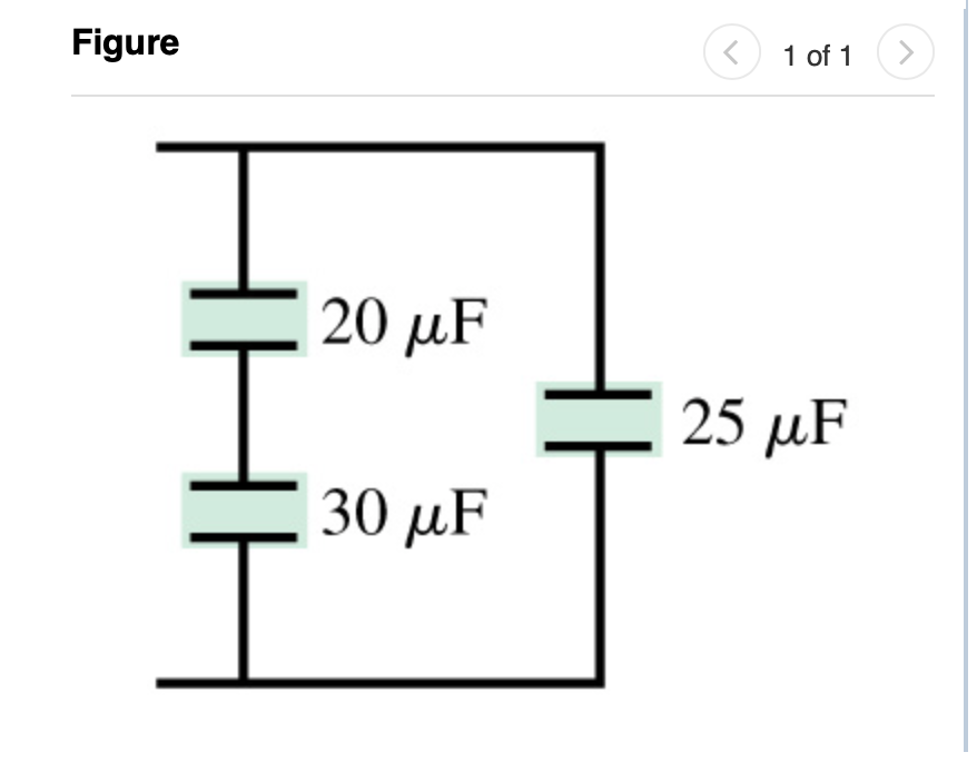 Solved Figure 1 of 1 What is the equivalent capacitance | Chegg.com