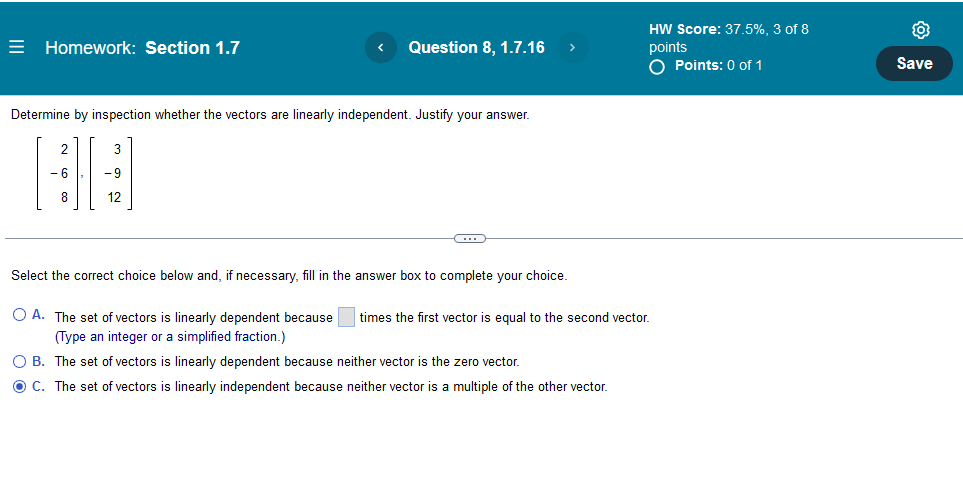Solved Homework Section 1 7 1 2 3 Determine If The