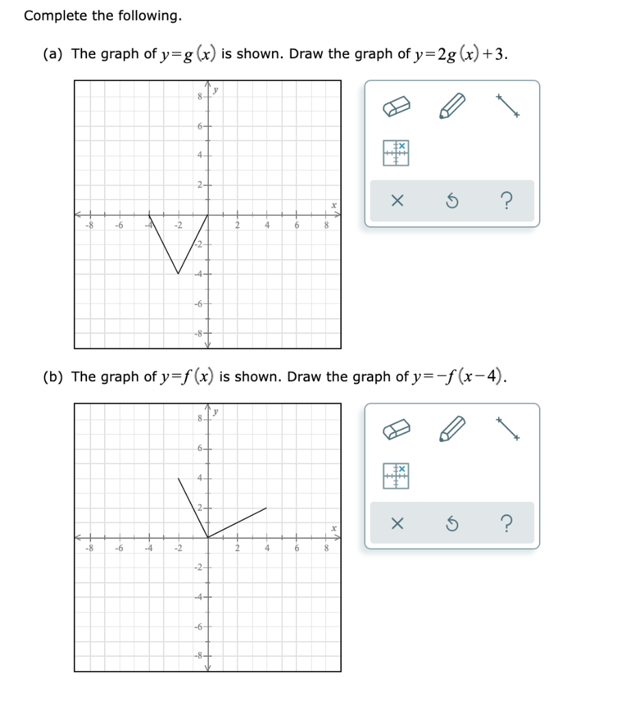 Solved See image below. Apply the transformations in the | Chegg.com