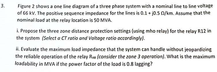 Solved Figure 2 shows a one line diagram of a three phase | Chegg.com