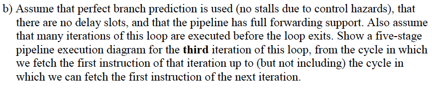 Solved 20 Pts Consider The Following Loop Loop Lw T3 10 
