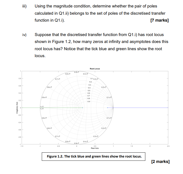 Solved Question 1.- Root locus. Consider the block diagram | Chegg.com