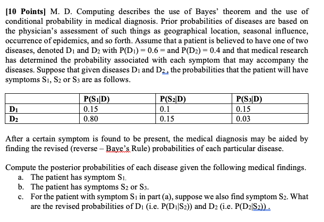 Solved [10 Points] M. D. Computing describes the use of | Chegg.com