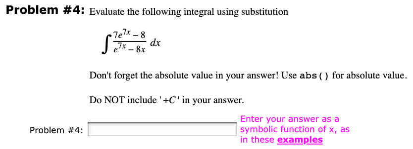 Solved Problem #4: Evaluate the following integral using | Chegg.com