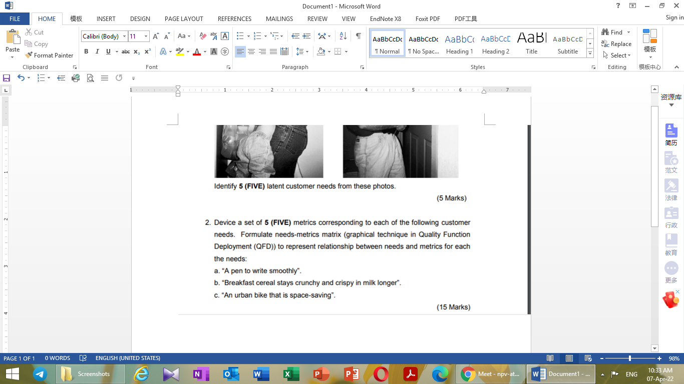Solved WT ] Document1 - Microsoft Word PICTURE TOOLS ? FILE | Chegg.com