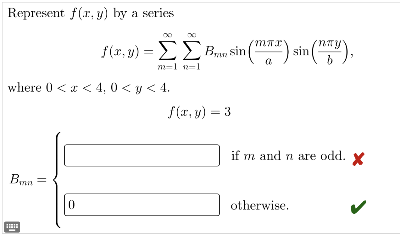 Solved Represent f(x,y) by a series | Chegg.com