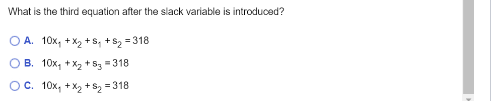 Solved Determine the number of slack variables and name | Chegg.com