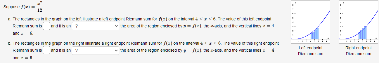 Solved Suppose f(x)=12x2 a. The rectangles in the graph on | Chegg.com