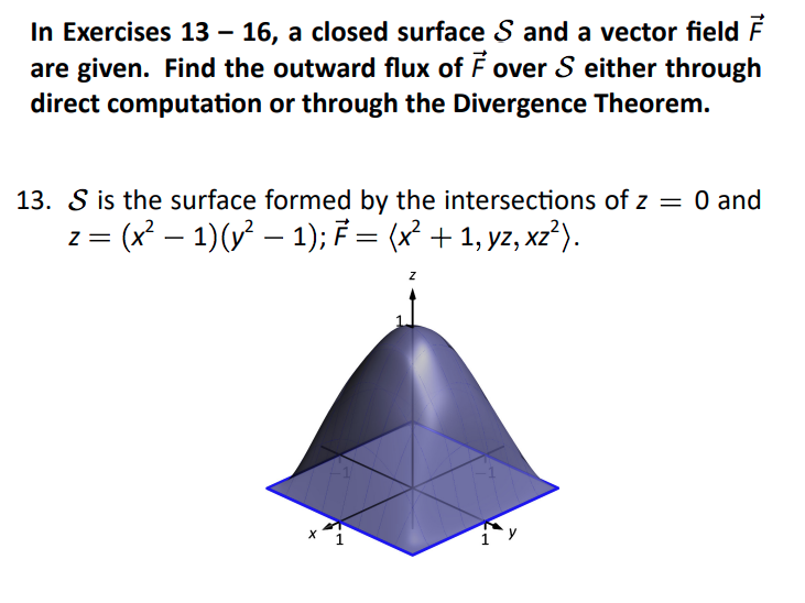 Solved In Exercises 13 – 16, a closed surface S and a vector | Chegg.com