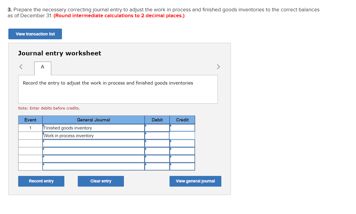 Solved Prepare the necessary correcting journal entry to | Chegg.com
