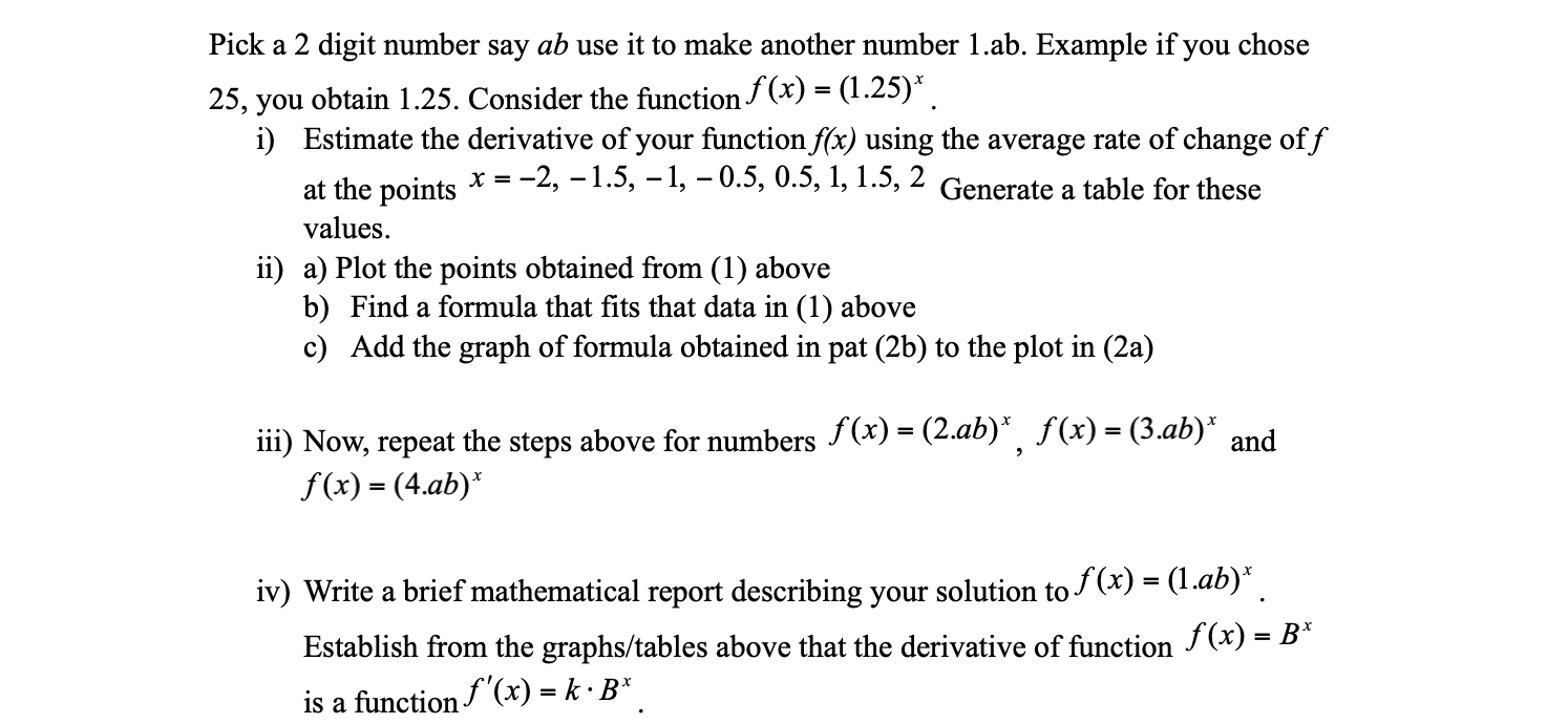 Pick a 2 digit number say ab use it to make another | Chegg.com