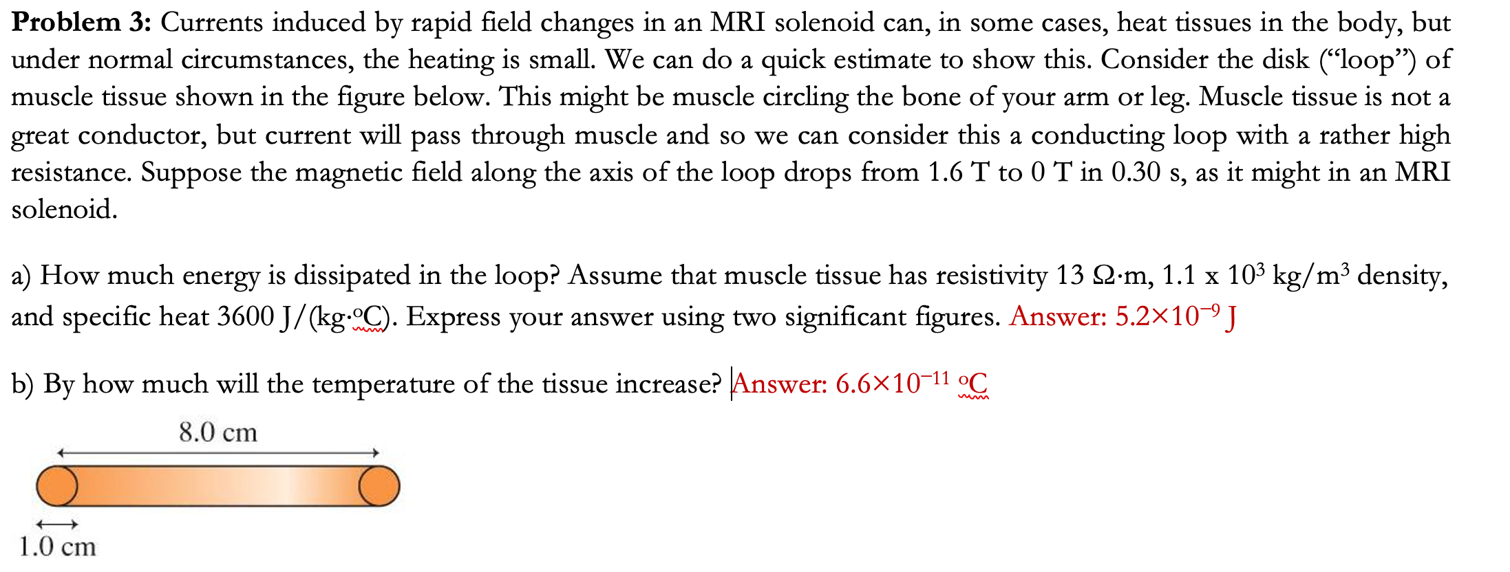 Solved Problem 3: Currents induced by rapid field changes in | Chegg.com