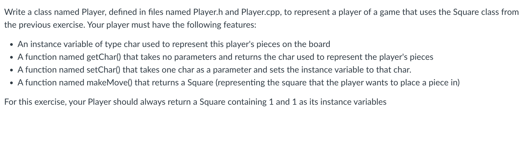 Solved Define A Class Using Separate H And Cpp Files To 4150