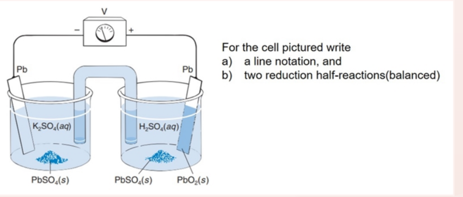 Solved For The Cell Pictured Write A A Line Notation And