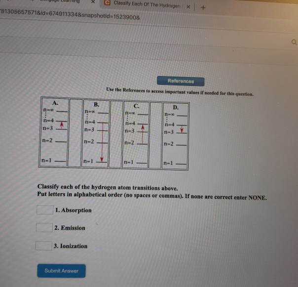 Solved C Classify Each Of The Hydrogenx | Chegg.com