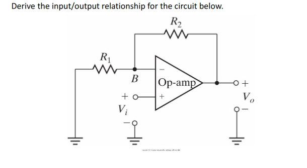 Solved Derive The Inputoutput Relationship For The Circuit 7494