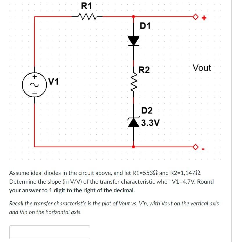Solved Assume ideal diodes in the circuit above, and let | Chegg.com