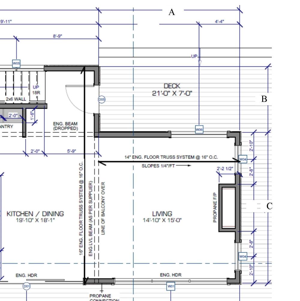 Solved Use the Foundation / floor framing plan shown above | Chegg.com