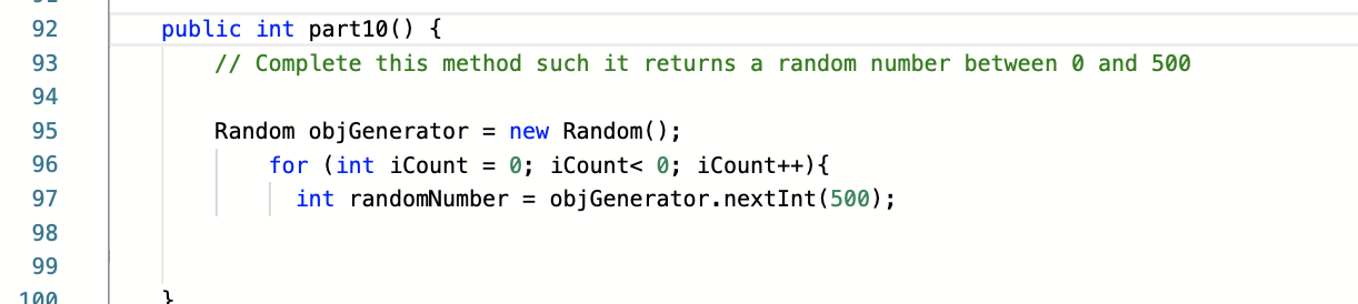 Solved 77 78 79 80 81 public String part8(String val) { // | Chegg.com