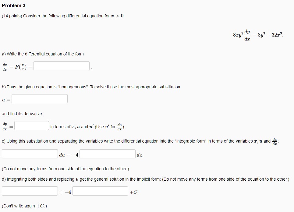 Problem 3. (14 points) Consider the following | Chegg.com