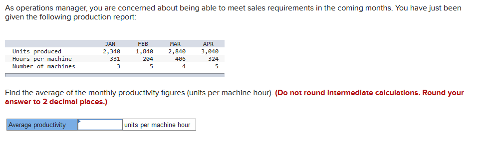 Solved As operations manager, you are concerned about being | Chegg.com