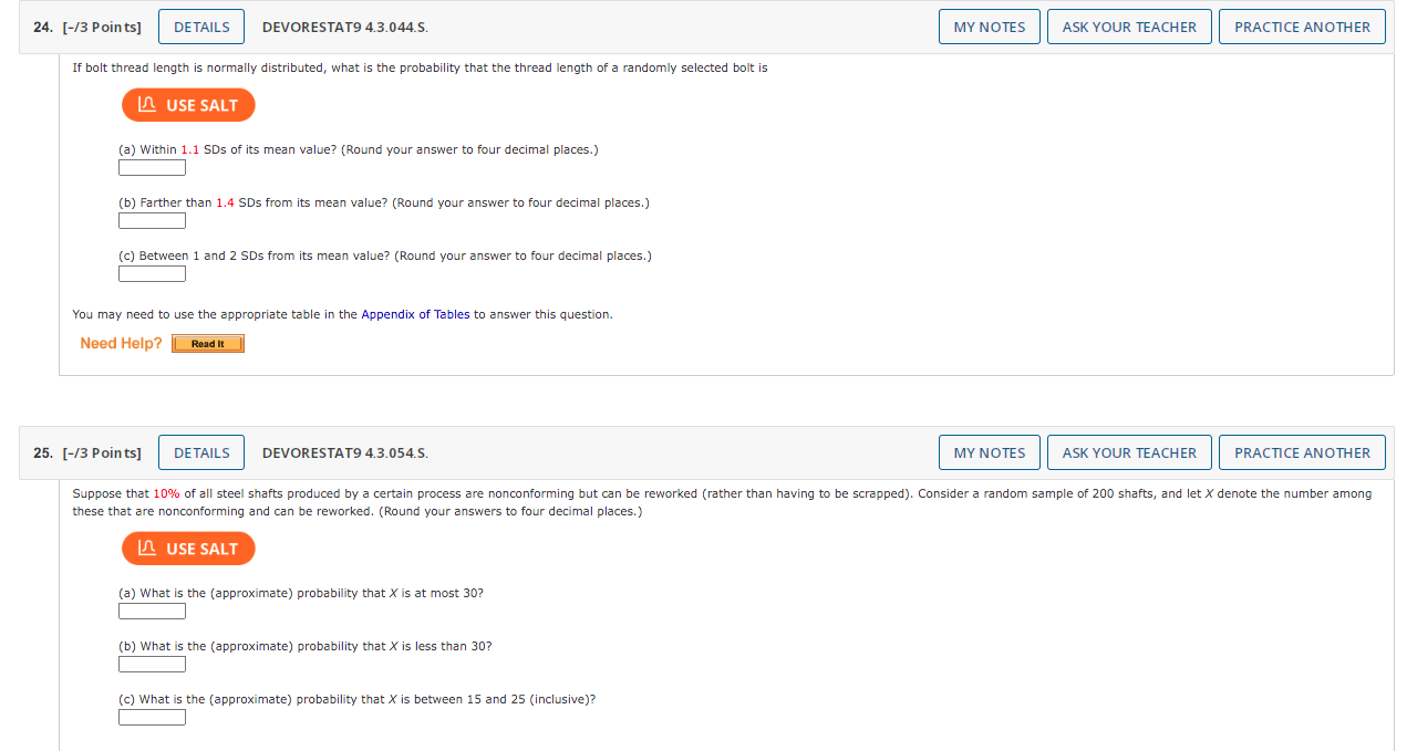 Solved (a) Within 1.1 SDs of its mean value? (Round your | Chegg.com