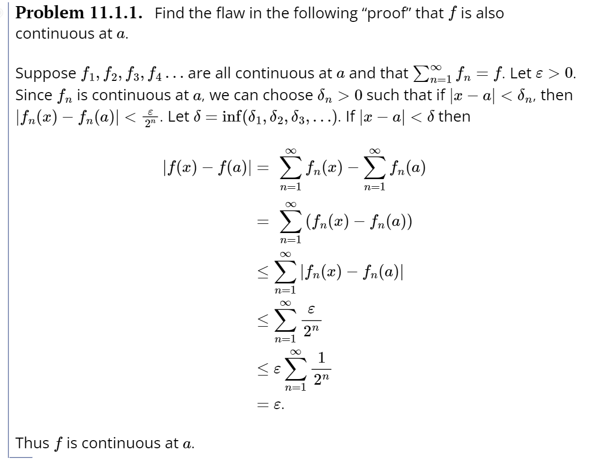 Solved Real math analysis, I need help with problem | Chegg.com