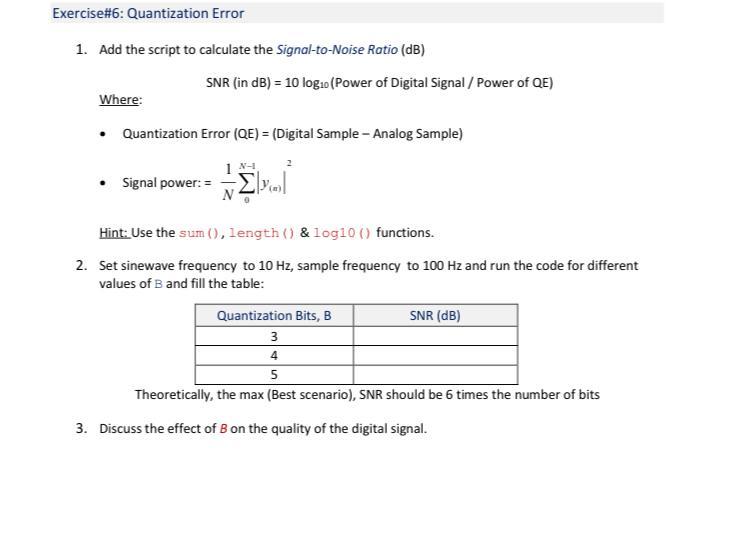 Solved please solve in MATLAB, SOLVE ONLY Q2 : Set sinewave | Chegg.com