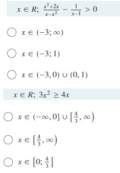 Solved xeR; -=> 0 Oxf (-3; g) 0x + (-3;1) OxF (-3,0) U (0, | Chegg.com