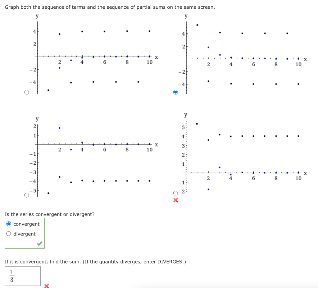 Solved Graph both the sequence of terms and the sequence of | Chegg.com