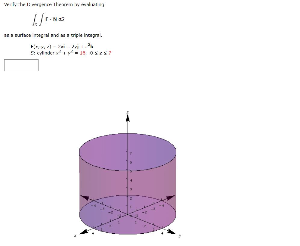 Solved Verify the Divergence Theorem by evaluating [ S: | Chegg.com