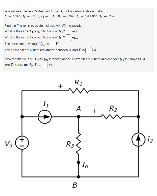 Solved You will use Thevenin's theorem to find Io in the | Chegg.com