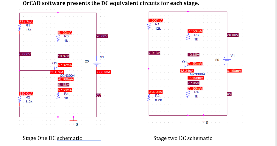 Solved OrCAD software presents the DC equivalent circuits | Chegg.com