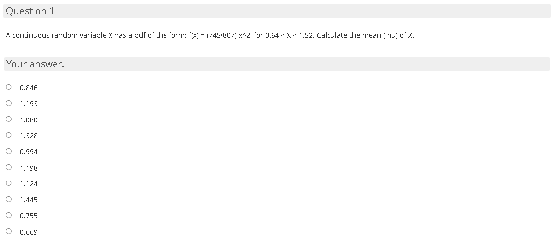 Solved Question 1A continuous random variable x has a pdf | Chegg.com Solved Question 1A continuous random variable x has a pdf | Chegg.com