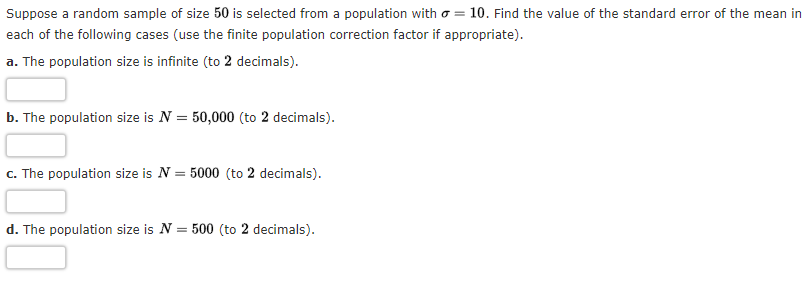 Solved Suppose a random sample of size 50 is selected from a | Chegg.com