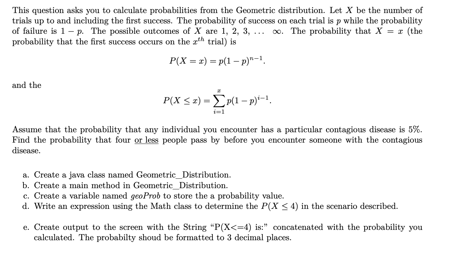 Solved This question asks you to calculate probabilities | Chegg.com