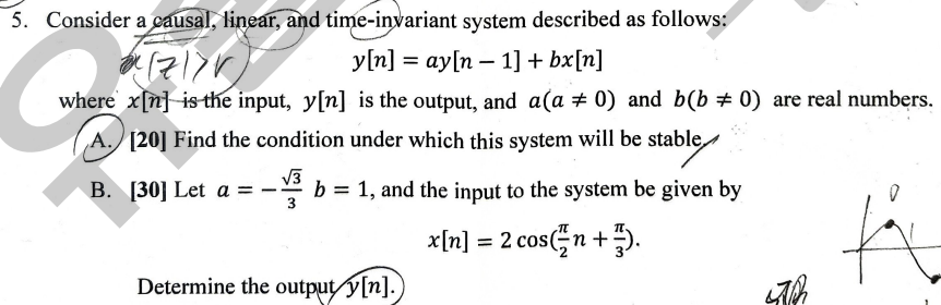 Solved Consider a causal, linear, and time-inyariant system | Chegg.com