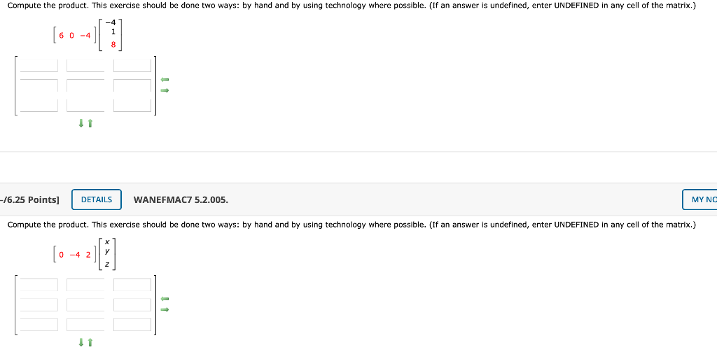 Solved Compute the product. This exercise should be done two | Chegg.com